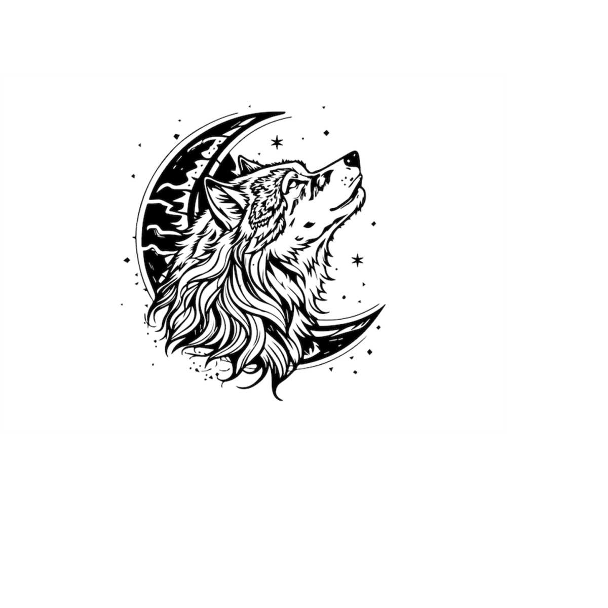 HOWLING WOLF SVG, Howling Wolf Clipart, Howling Wolf Svg Cut - Inspire ...