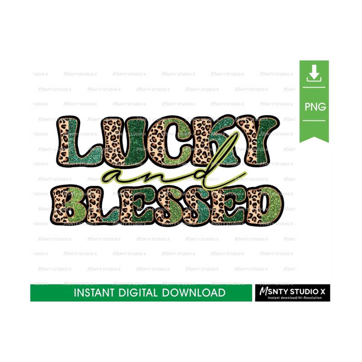 Lucky And Blessed Sublimation Design, St Patrick's Day PNG, | Inspire ...