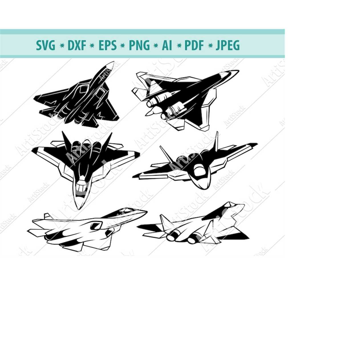 Jet Fighter Svg, Stealth Jet Fighter Svg, Air Force Svg, Mil | Inspire ...