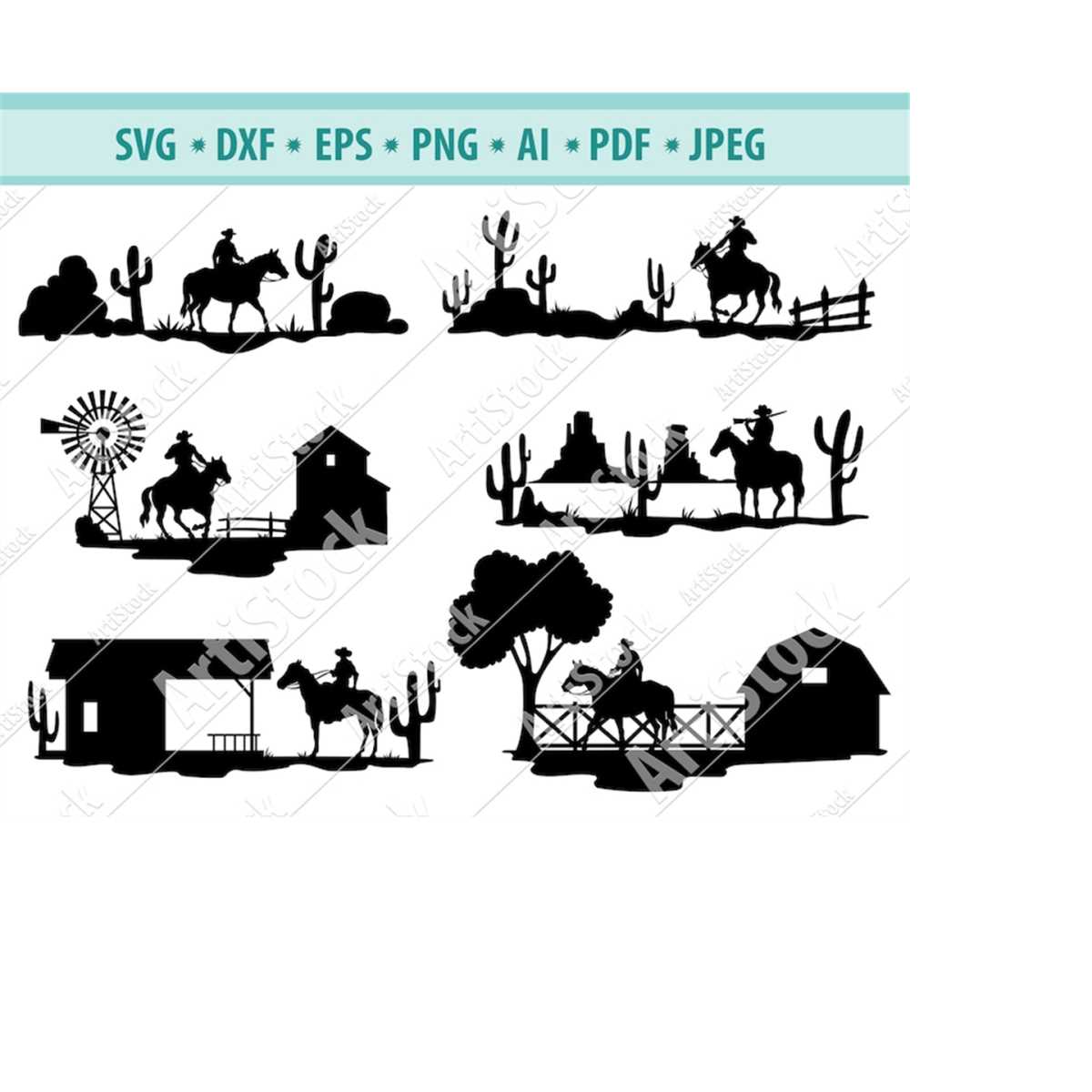 Cowboy svg, Ranch cowboy Svg, Cowboy silhouette clipart, Sou | Inspire ...