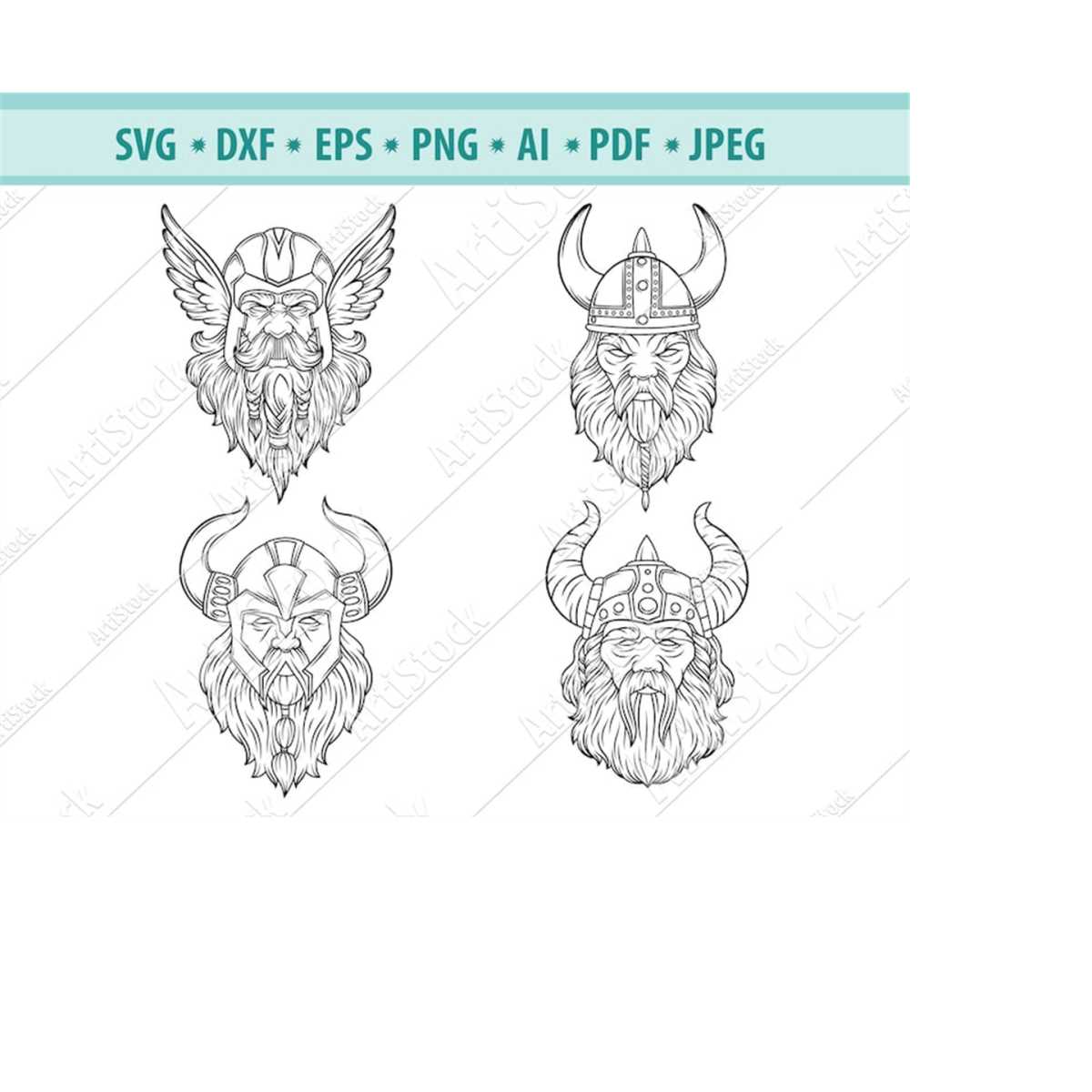 Viking SVG, Nordic Vikings Svg, Viking Helmet Svg, Viking Ce | Inspire ...