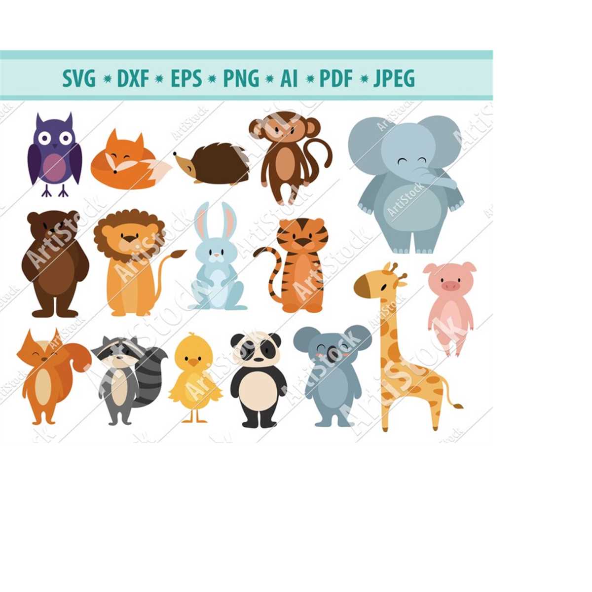 Animals Svg,Original Design,Clipart,Zoo Animals svg,Wild Ani | Inspire ...