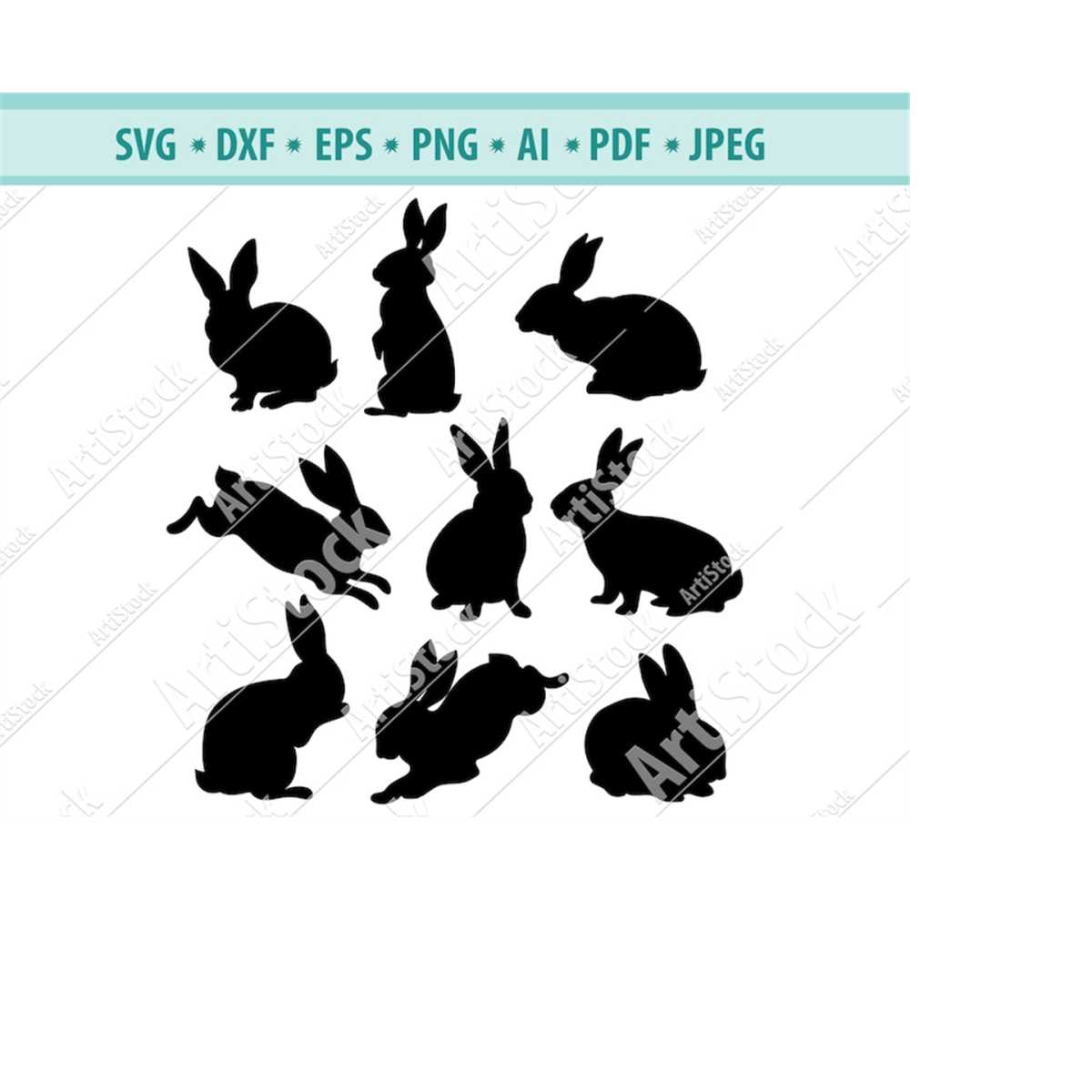 Rabbit SVG, Bunny SVG, Nursery Svg, Rabbit Clipart Svg, East - Inspire ...
