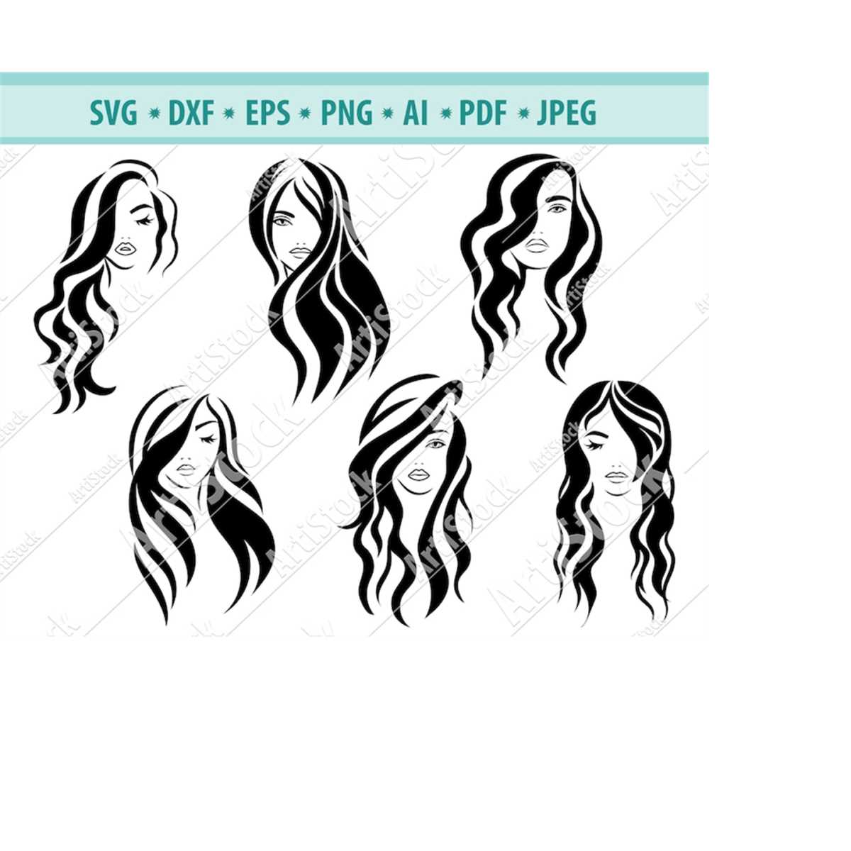 Woman's face Svg file, Woman svg file, Girl SVG, Woman Beaut - Inspire ...