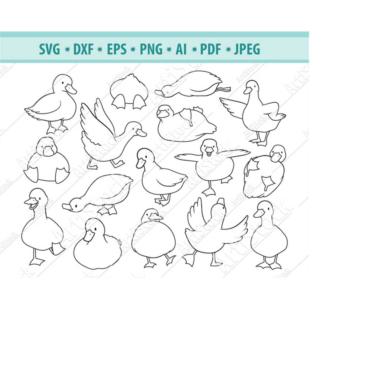 Cute Duck SVG, Flying ducks Svg, Farm animals Svg, Funny Duc | Inspire ...