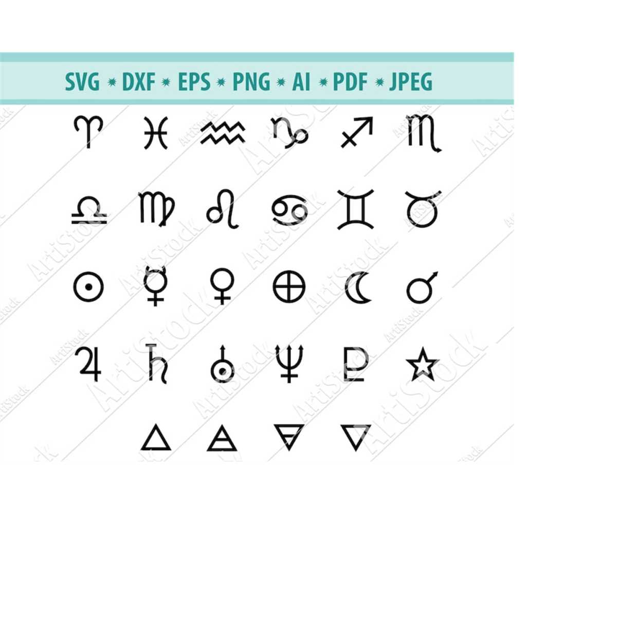 Zodiac stars Svg File, Constellation zodiac Svg, Astrology S | Inspire ...