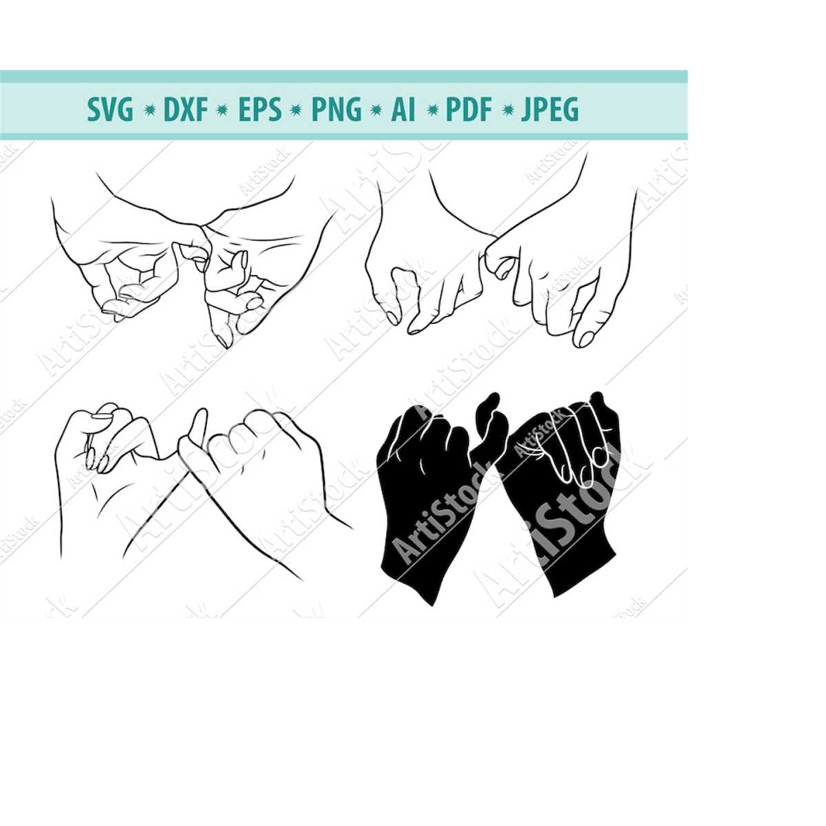Pinky Promise SVG, Pinky Swear SVG, Svg Cutting File, File f - Inspire ...