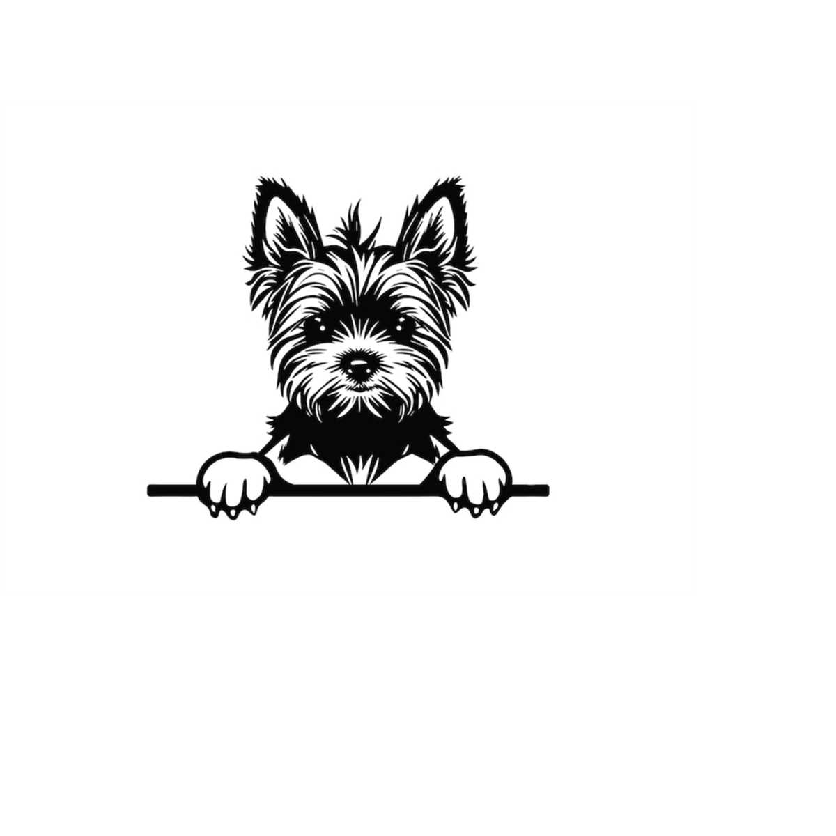 PEEKING YORKSHIRE TERRIER Svg, Peeking Yorkshire Terrier Svg | Inspire ...