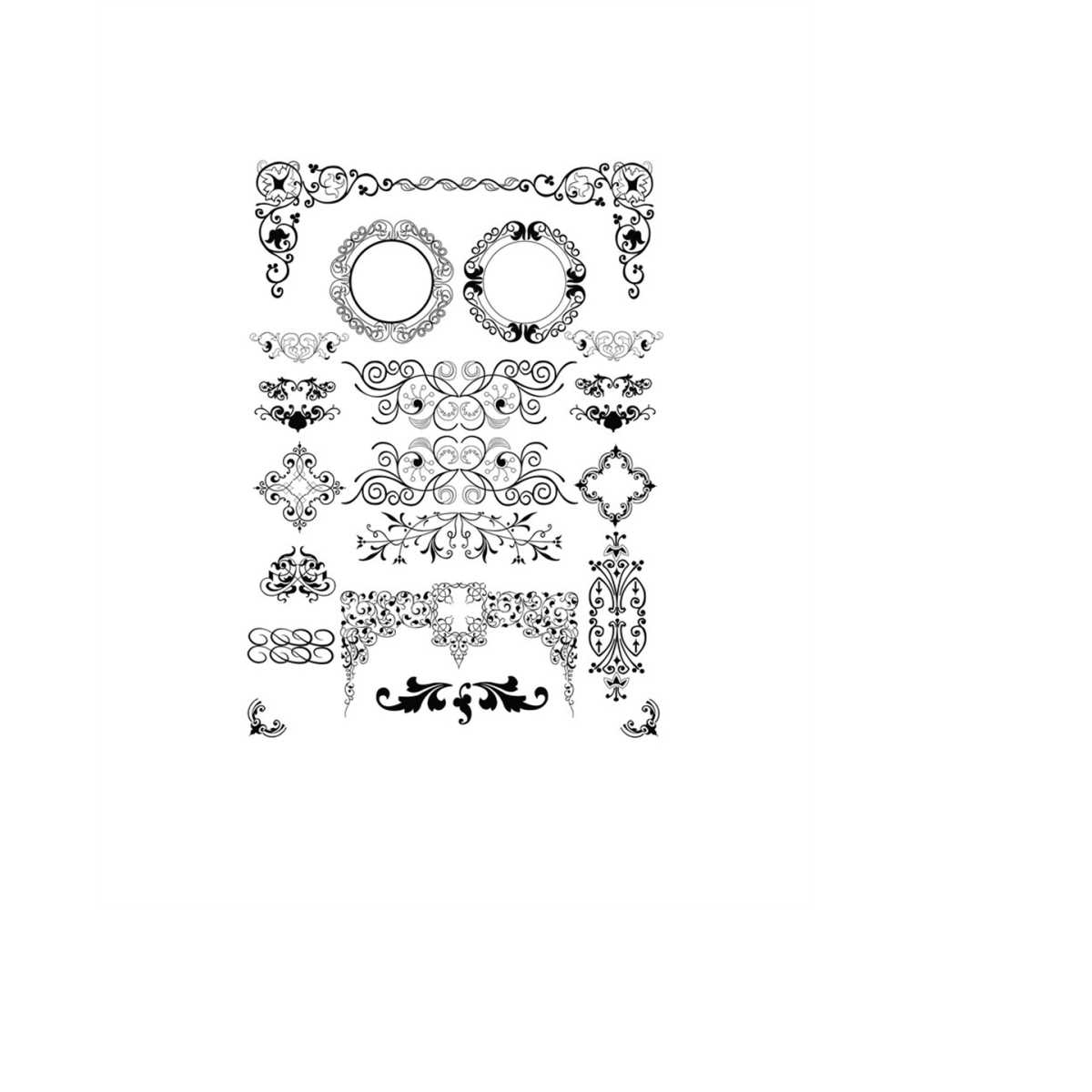 Swirls SVG, Flourish SVG, Scrolls Svg, Cricut, Silhouette Ca | Inspire ...