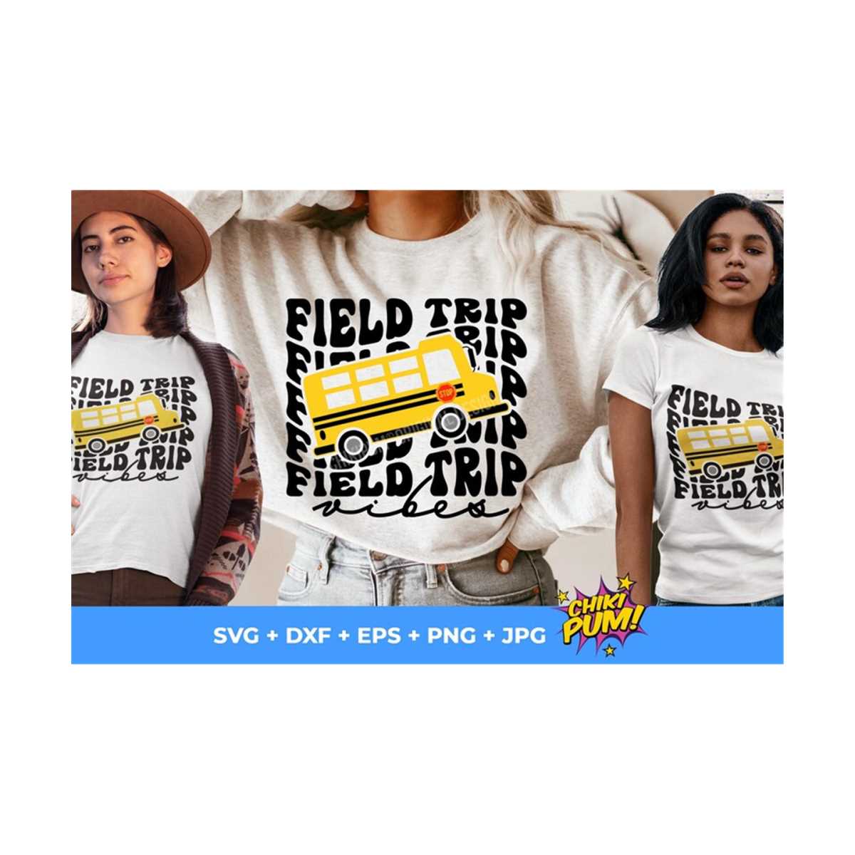 Field Trip Vibes svg, Field Day svg, School Bus svg, Fun Day | Inspire ...