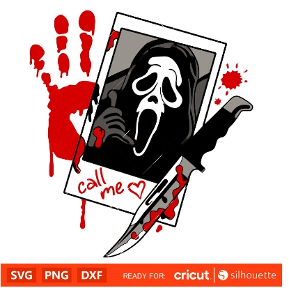 Call me scream SVG. Ghostface SVG. halloween SVG, horror mov | Inspire ...