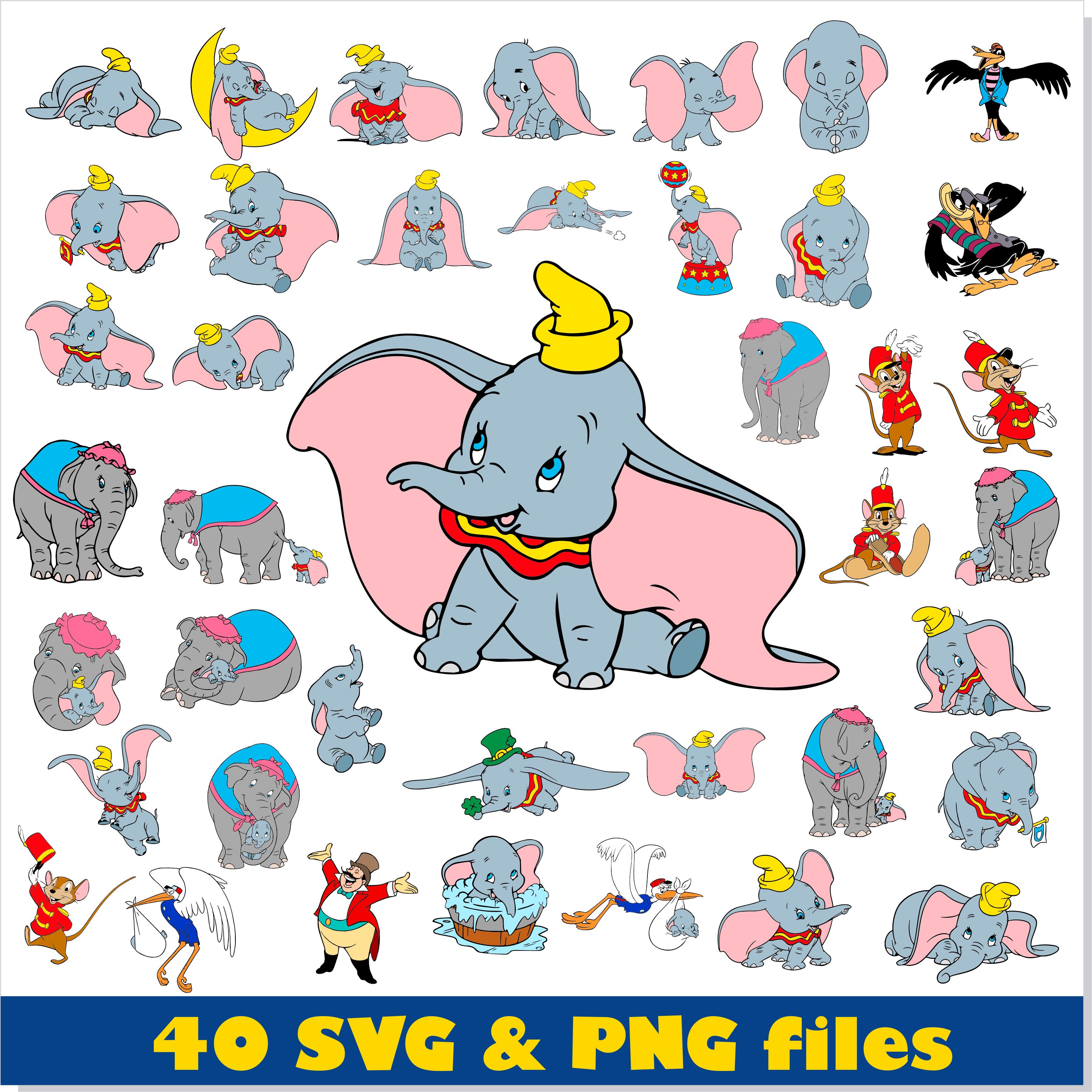 Dumbo SVG Bundle Disney, Dumbo Bundle PNG, Dumbo Bundle Disn | Inspire ...