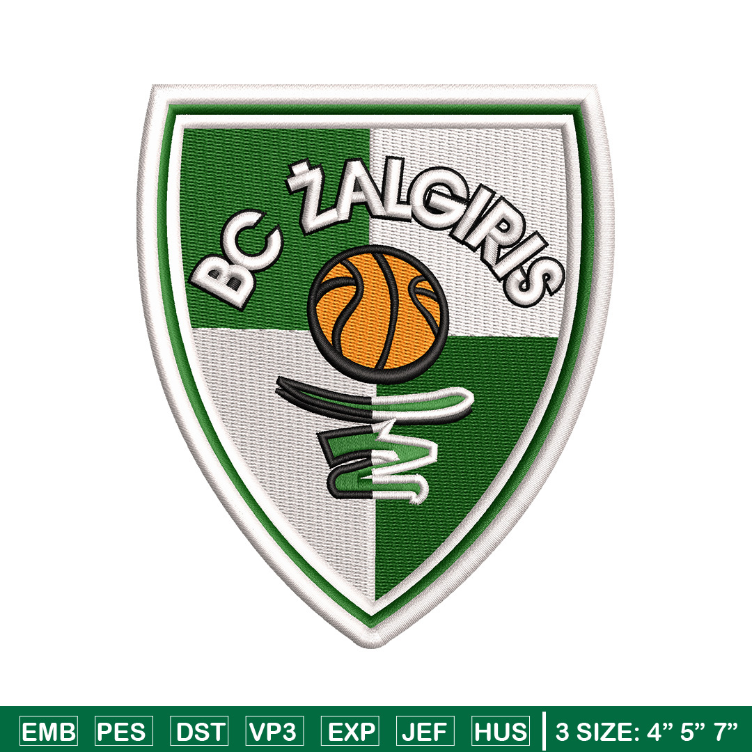 Bc zalgiris embroidery design, Logo embroidery, Embroidery f | Inspire ...