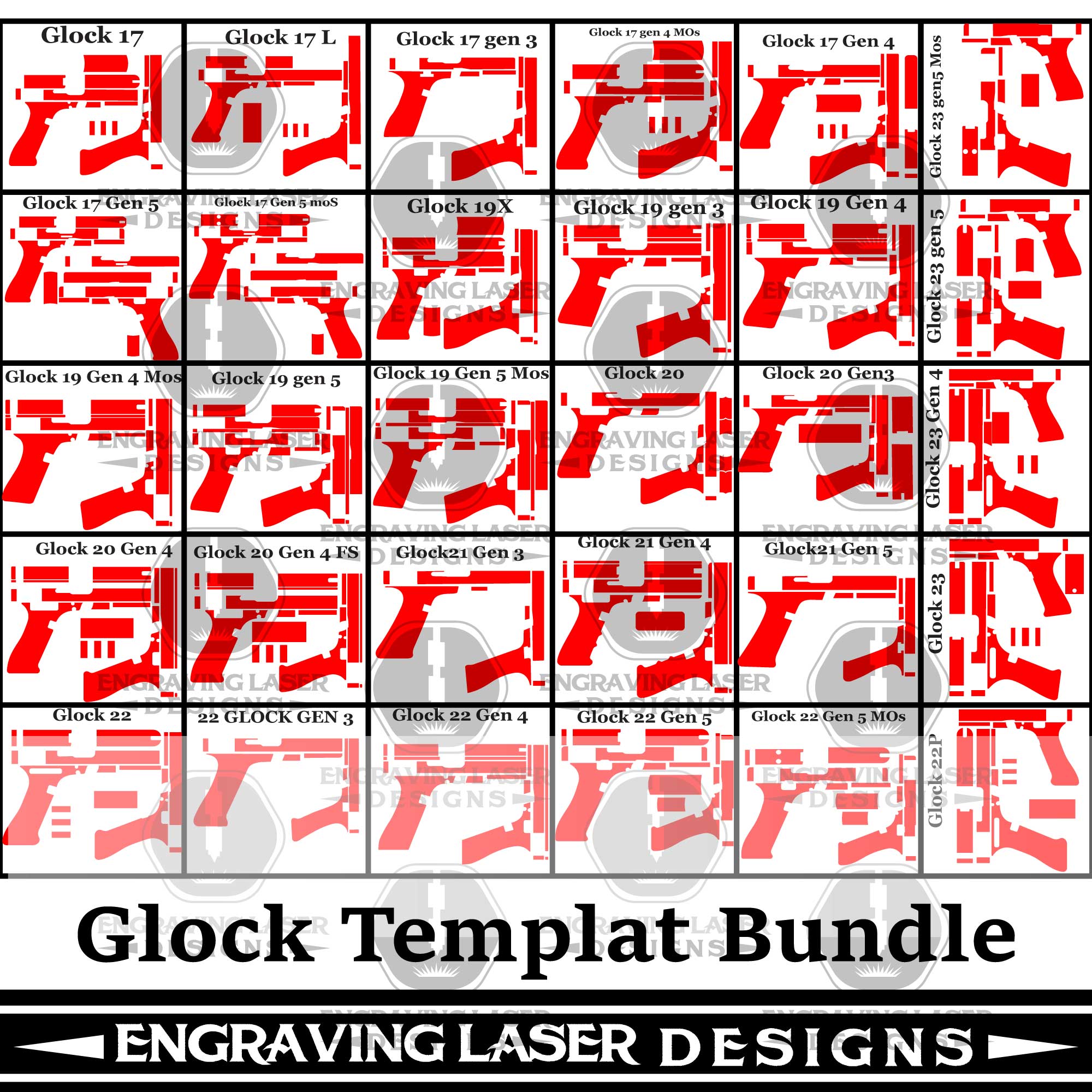 This Engraving Laser Designs Glock Templat | Inspire Uplift