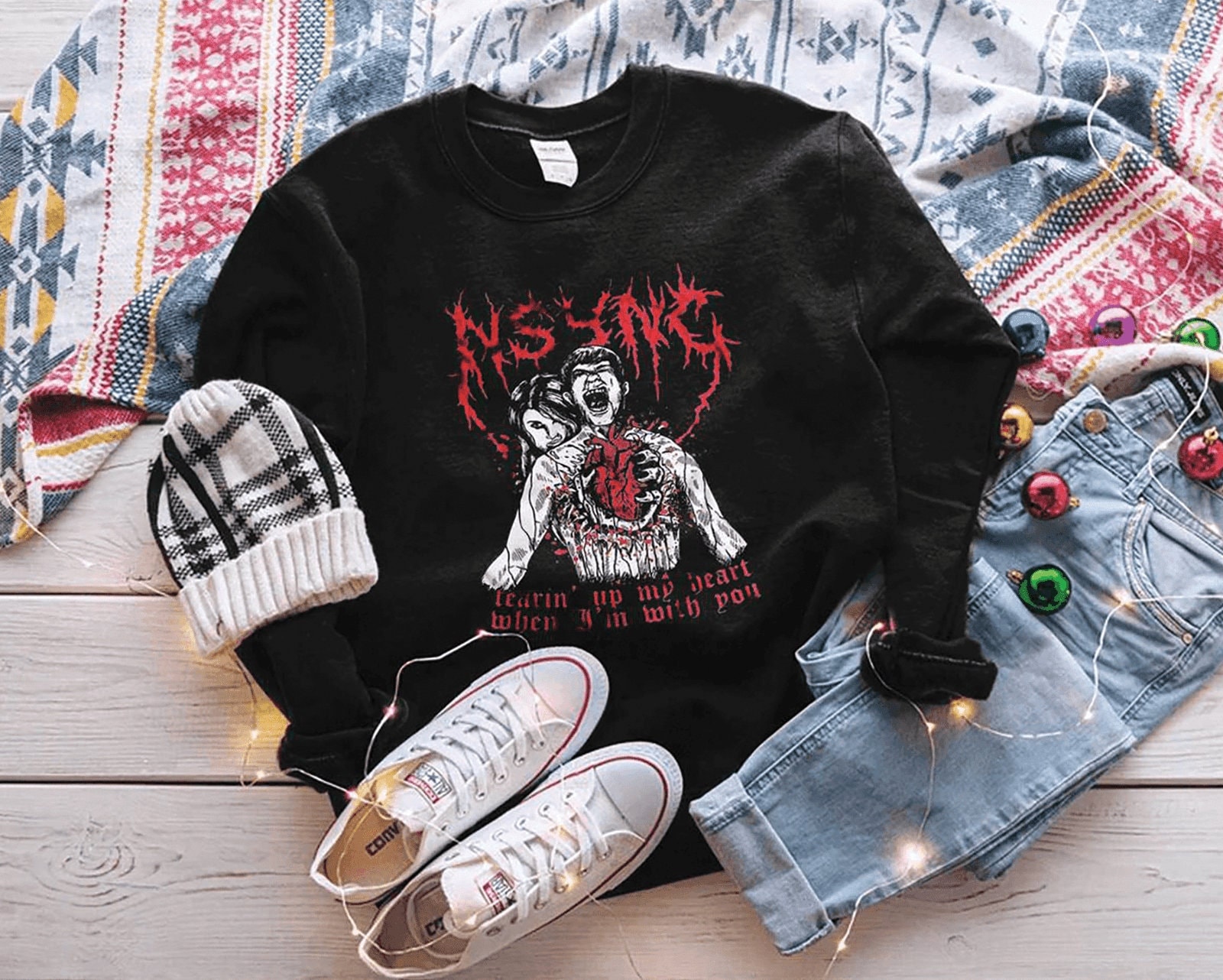 NSYNC Sweatshirt Tearin' Up My Heart Shirt Nsync Reunion Hoo | Inspire ...