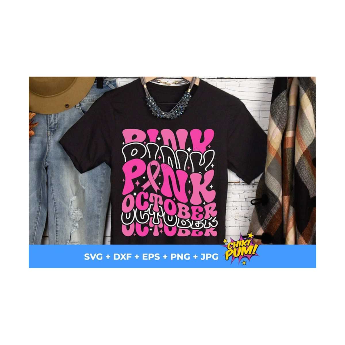 Pink October Svg, In October We Wear Pink Svg, Breast Cancer | Inspire ...