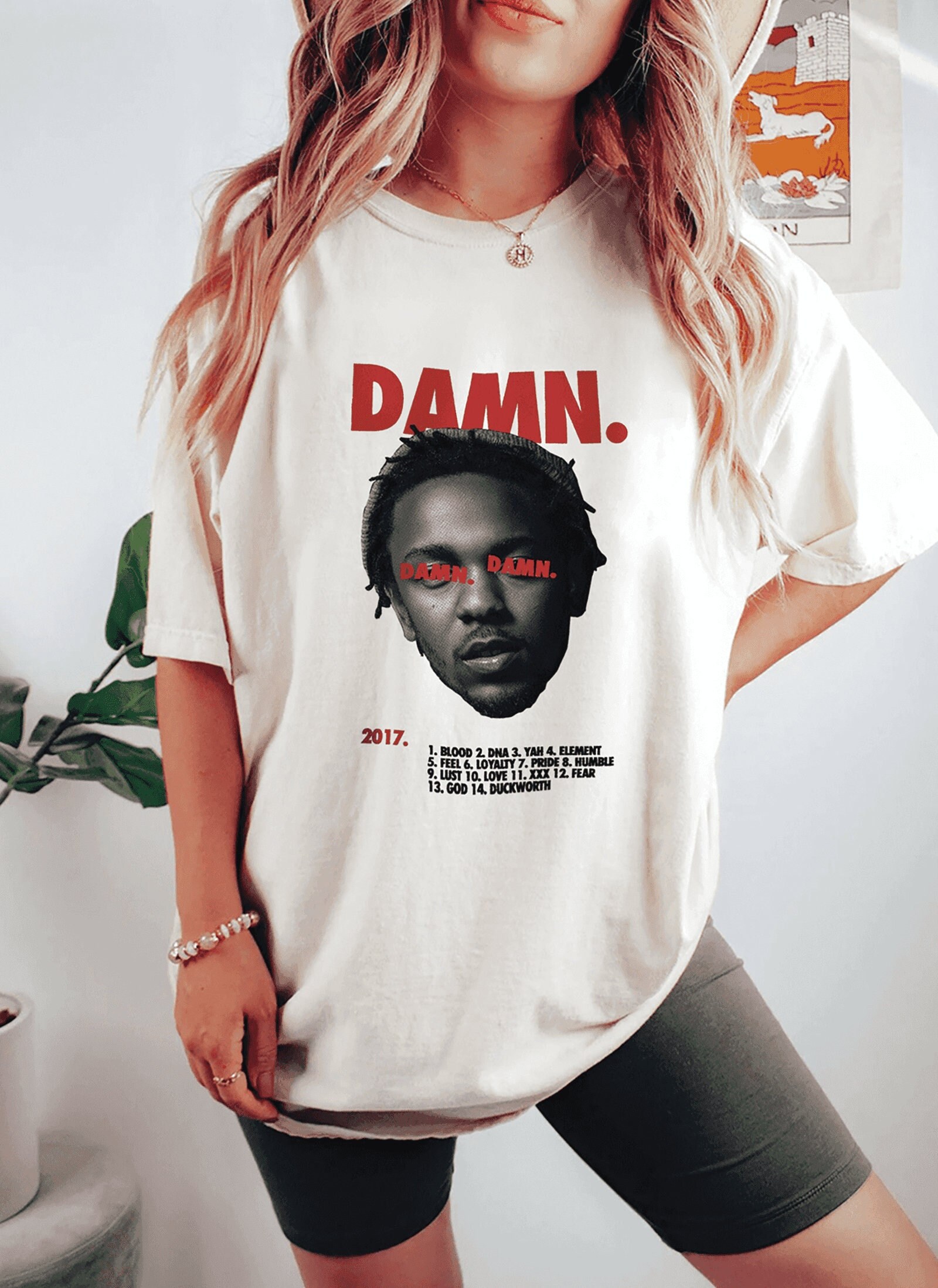 Kendrick Lamar TShirt Hip Hop Rapper Unisex Damn Album Shirt - Inspire ...