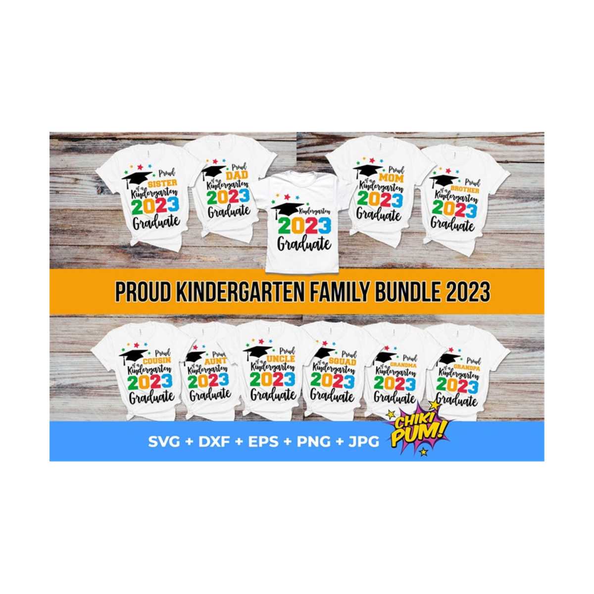 Proud Family Bundle, Kindergarten Grad 2023 SVG, Kinder Grad | Inspire ...
