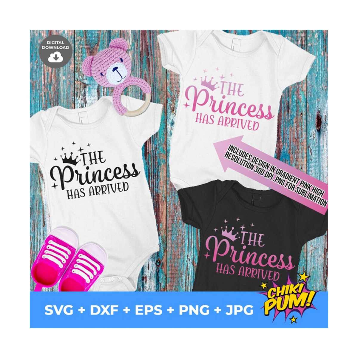 The Princess Has Arrived SVG, Newborn SVG, princess svg, new | Inspire ...