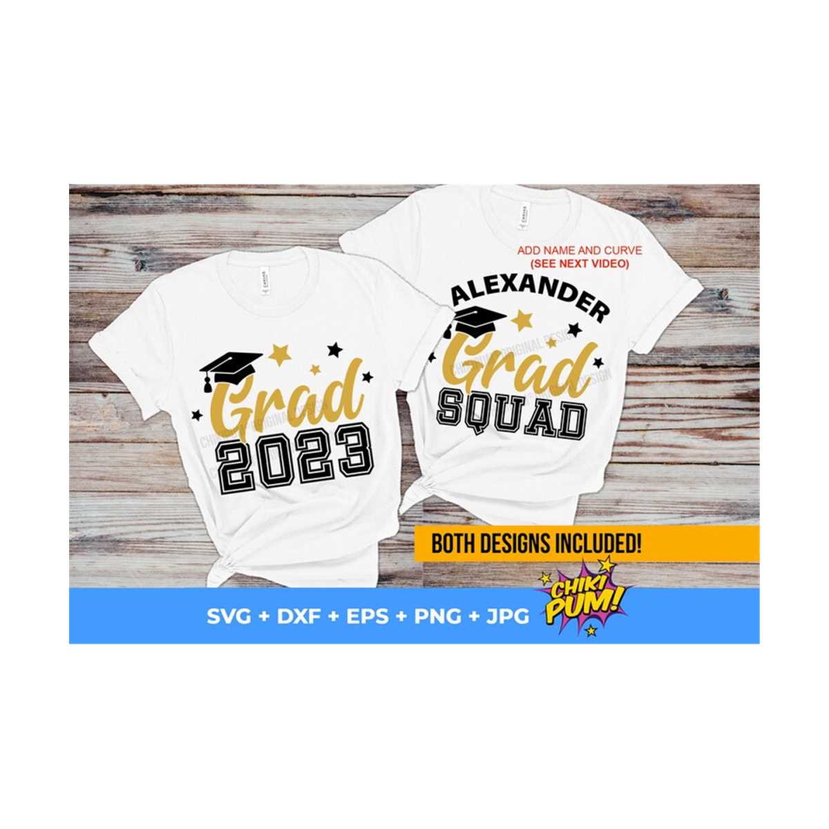 Grad 2023 SVG, Grad Squad 2023 SVG, Graduation 2023 SVG, Cla | Inspire ...