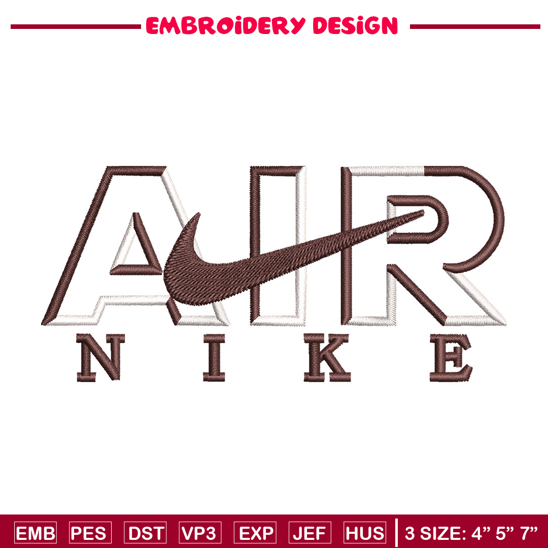 Air nike embroidery design, Nike embroidery, Embroidery file | Inspire ...