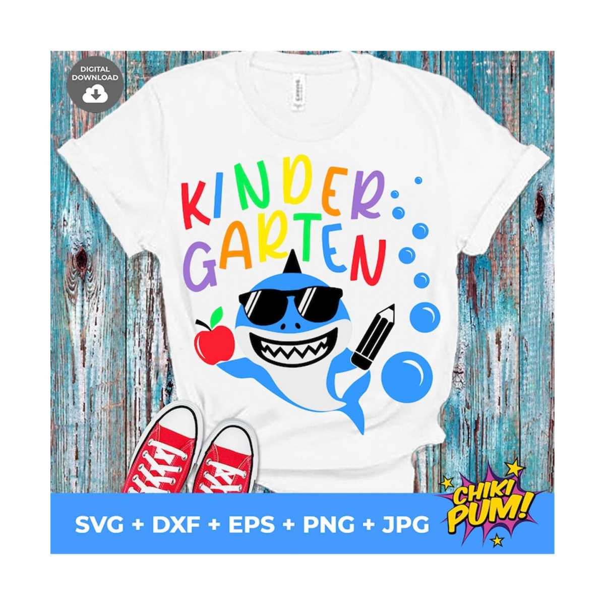 Kindergarten Shark Svg, Kindergarten Svg, Back To School Svg | Inspire ...