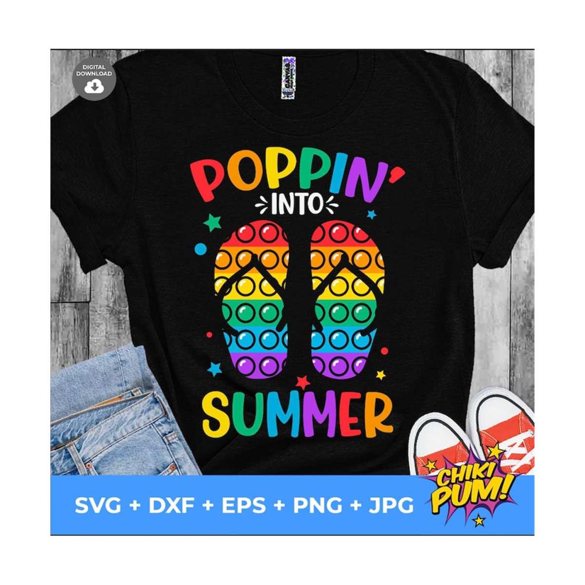 Poppin' into summer SVG, Poppin SVG, Summer kids svg, School - Inspire ...