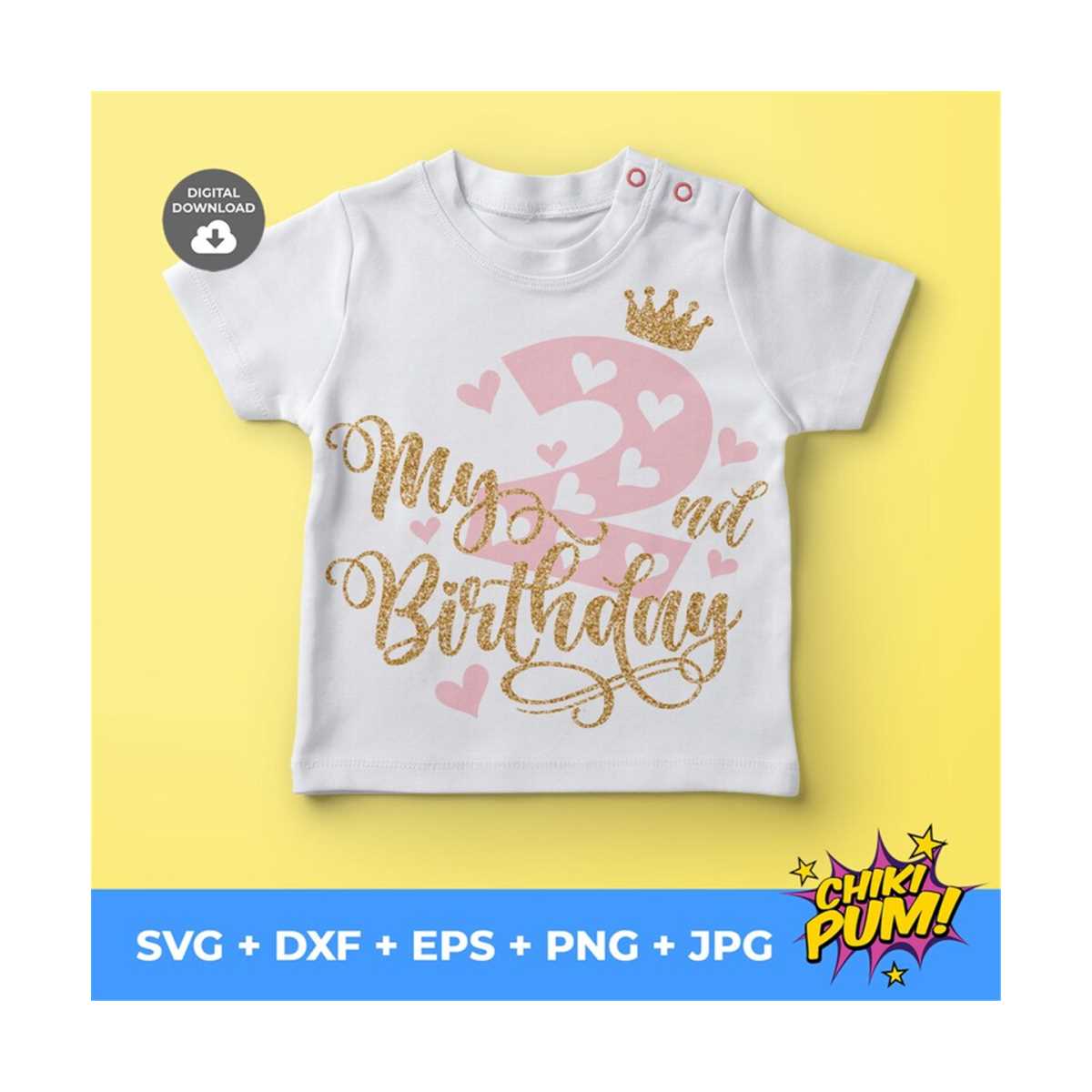 Second Birthday Svg | Inspire Uplift