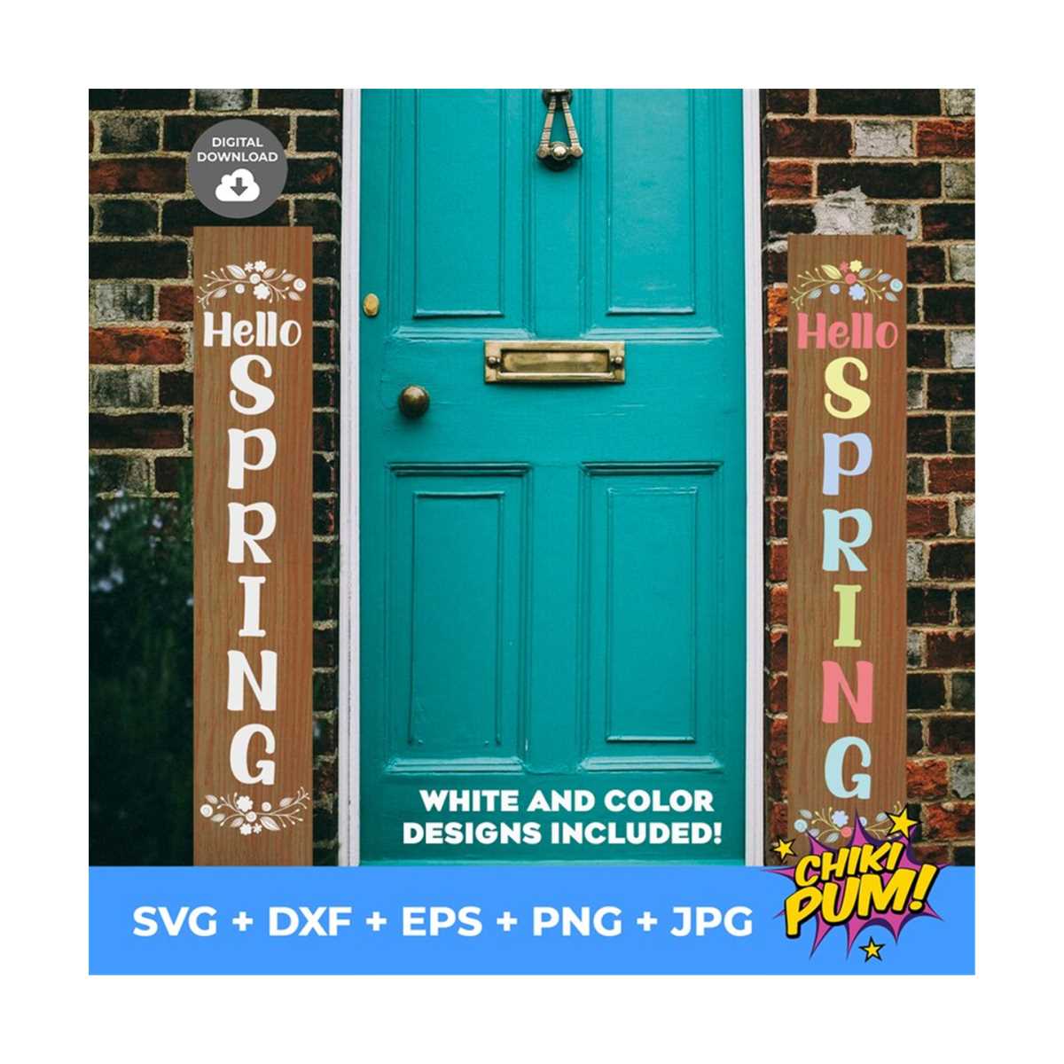 Hello Spring SVG, Front Porch Sign svg, Spring Tall Sign svg - Inspire ...