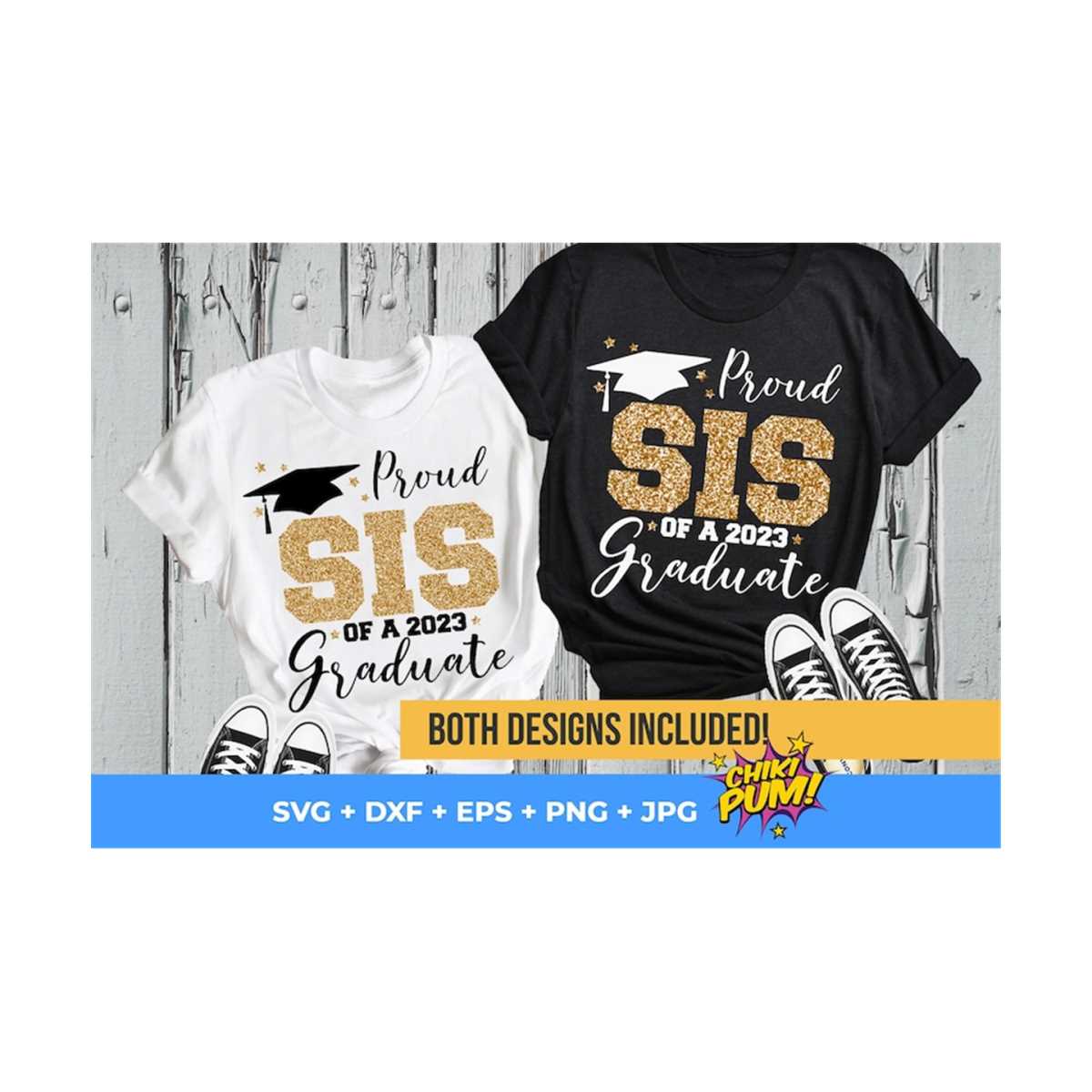 Proud sister of a 2023 graduate SVG, Graduation cut files, C | Inspire ...