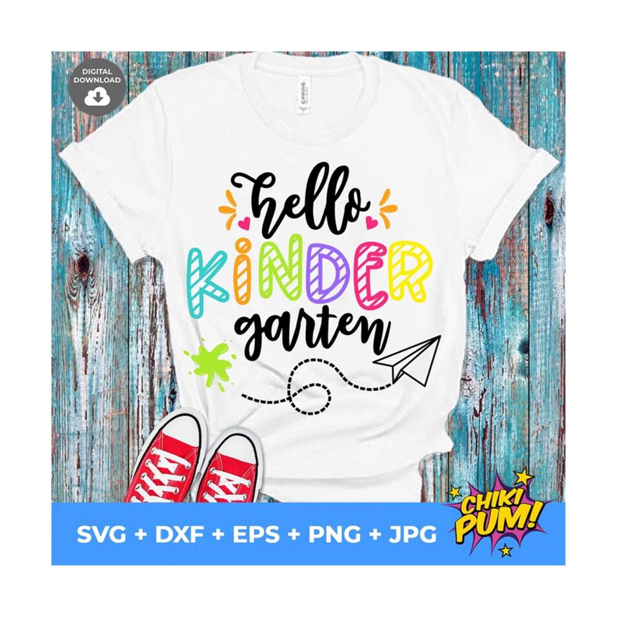 Hello Kindergarten Svg, 1st Day of School Cut Files, Back To - Inspire ...