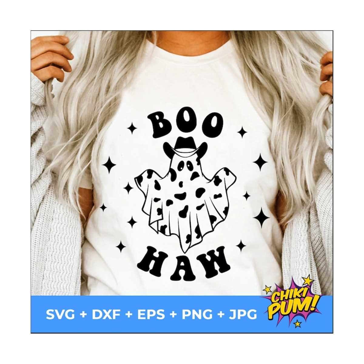 Boo Haw svg, Cowboy Ghost Svg, Halloween Svg, Funny Hallowee | Inspire ...