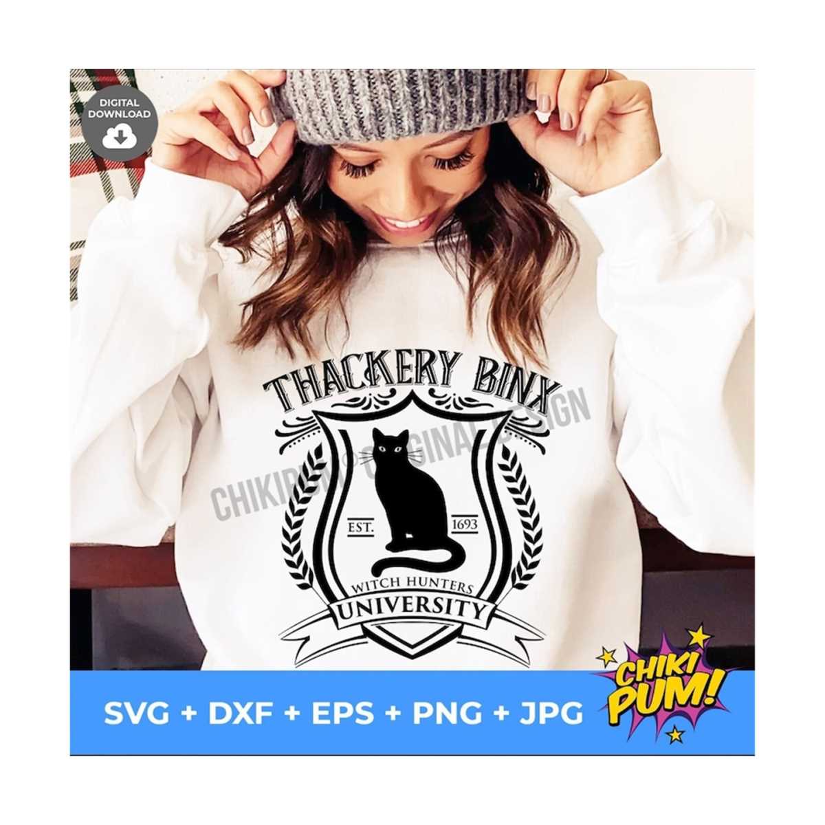 Thackery Binx University, Hocus Pocus Svg, Sanderson Sisters | Inspire ...