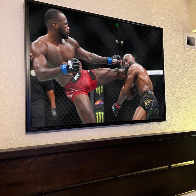 Leon Edwards Kick Knockout Poster, UFC Welterweight Champion - Inspire ...