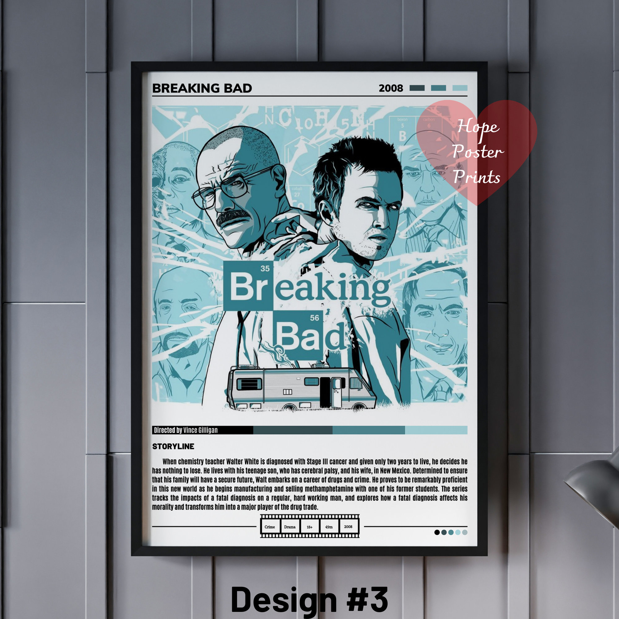 Breaking Bad Poster, Breaking Bad 7 Different Posters, Break | Inspire ...