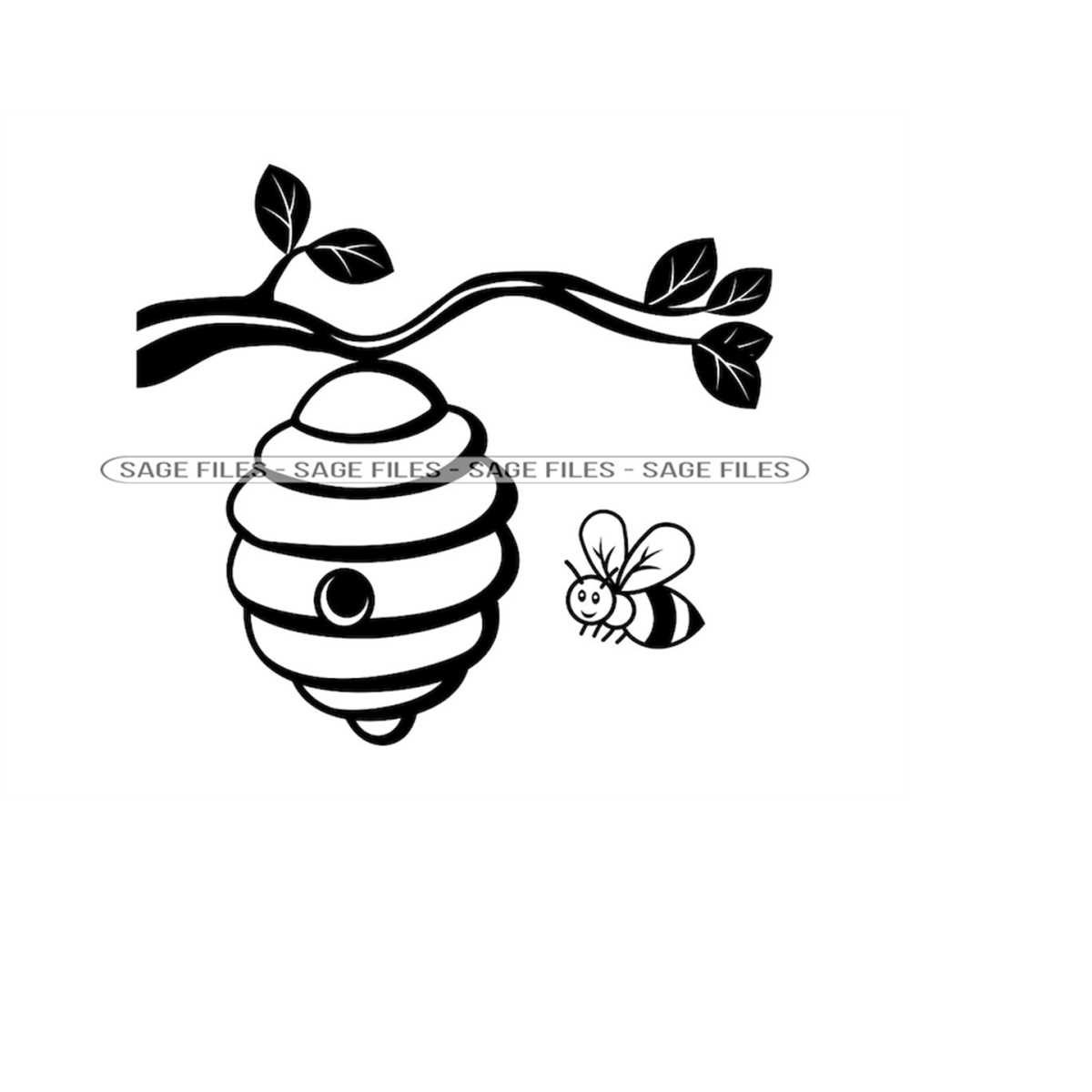 Beehive SVG, Honey Svg, Bee Svg, Beehive Clipart, Beehive Fi - Inspire ...