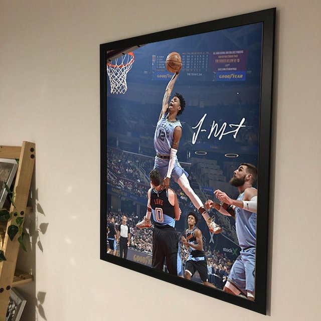 Ja Morant Dunk, Basketball Poster, Grizzlies Poster, NoFrame | Inspire ...
