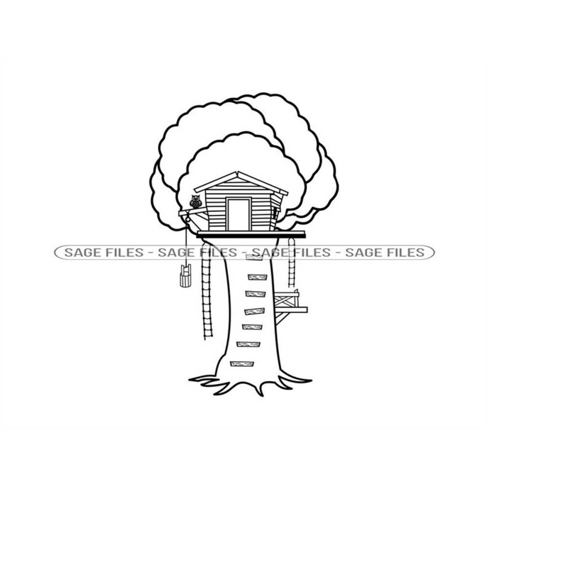 Tree House 3 SVG, Tree House Svg, Treehouse SVG, Tree House - Inspire Uplift