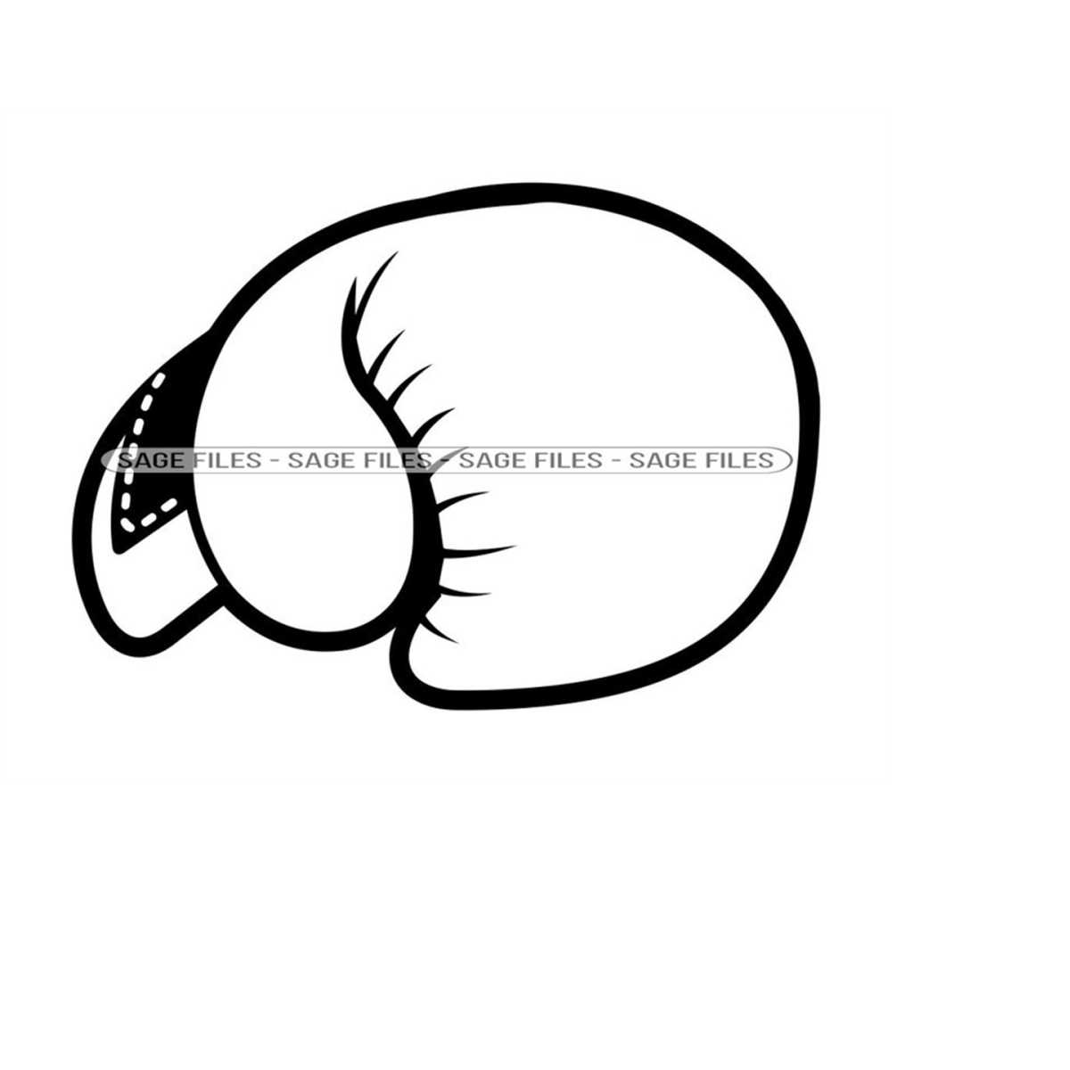 Boxing Glove Outline SVG, Boxing, Boxing Glove Clipart, Boxi - Inspire ...