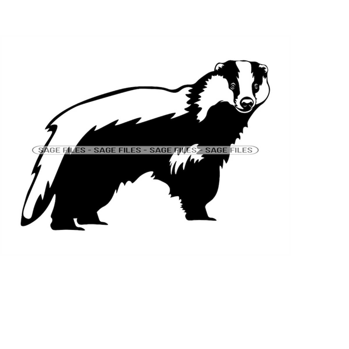 Badger 6 SVG, Badger PNG, Badger Design, Badger Clipart, Bad - Inspire ...
