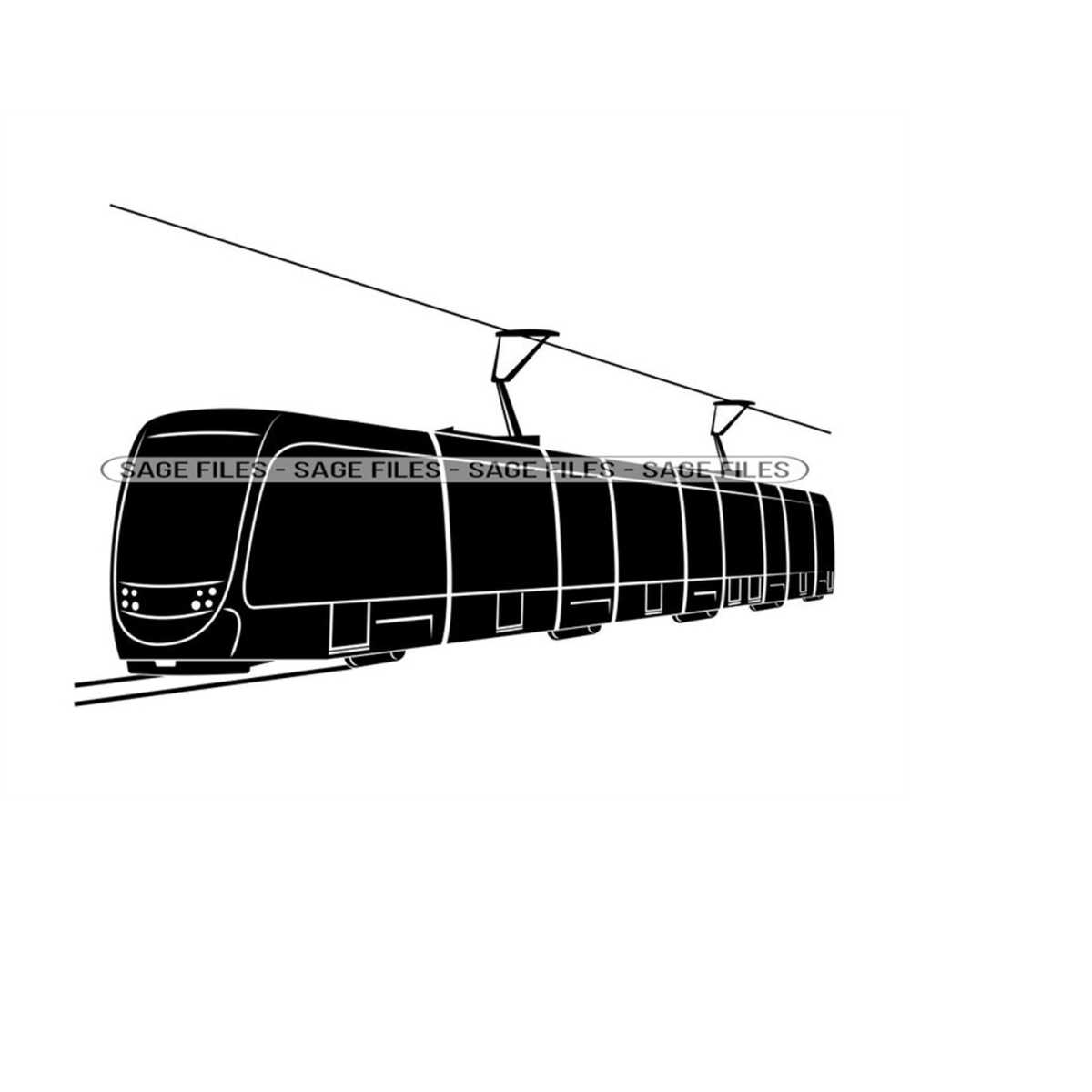 Trolley SVG, Light Rail Svg, Trolley Clipart, Trolley Files | Inspire ...