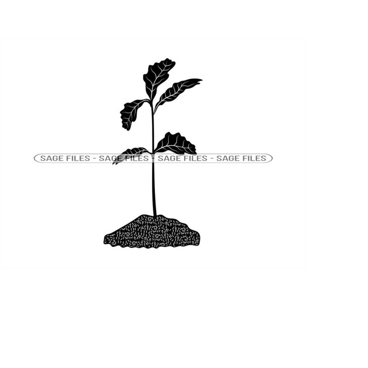 Sapling Tree SVG, Tree Svg, Planting Svg, Gardening Svg, Sap - Inspire ...