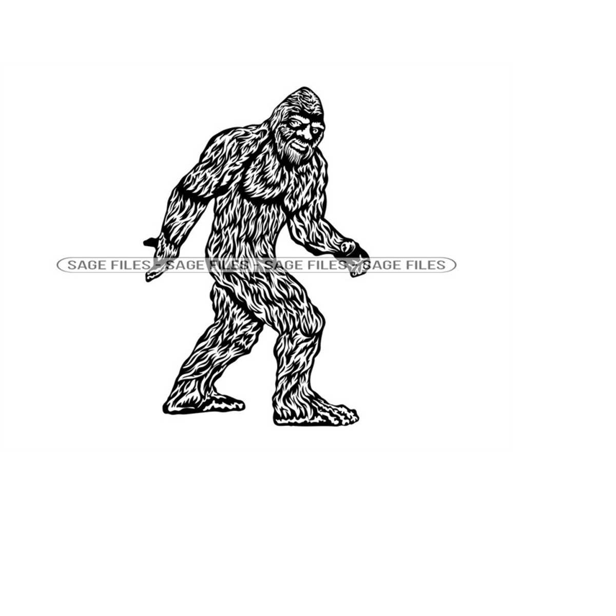 Bigfoot SVG, Sasquatch SVG, Bigfoot Clipart, Bigfoot Files f - Inspire ...