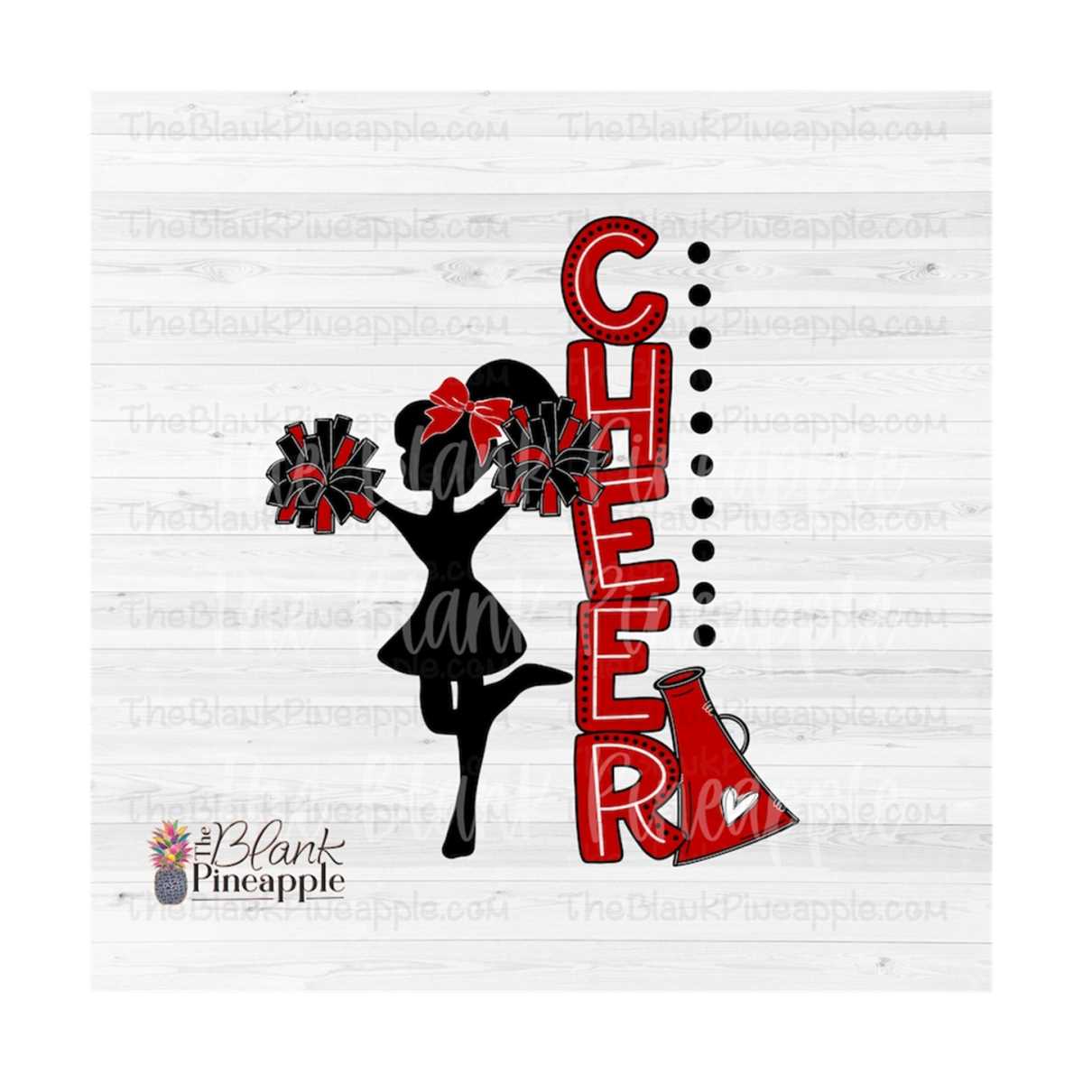Cheer Design PNG, Cheerleader Girl in Red, Cheerleading Subl - Inspire ...