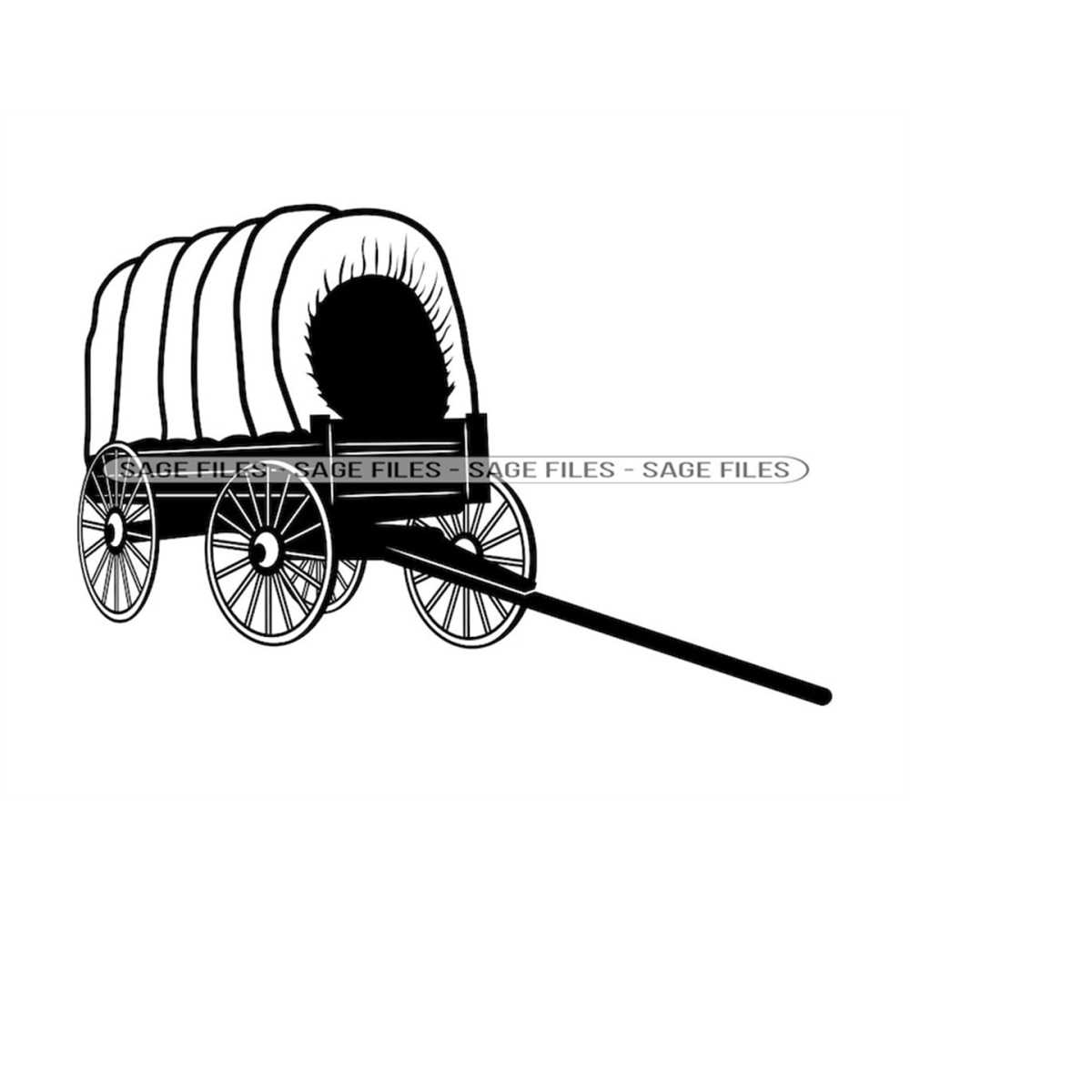 Wild West Wagon 2 SVG, Western Wagon Svg, Cowboy Svg, Wagon - Inspire ...