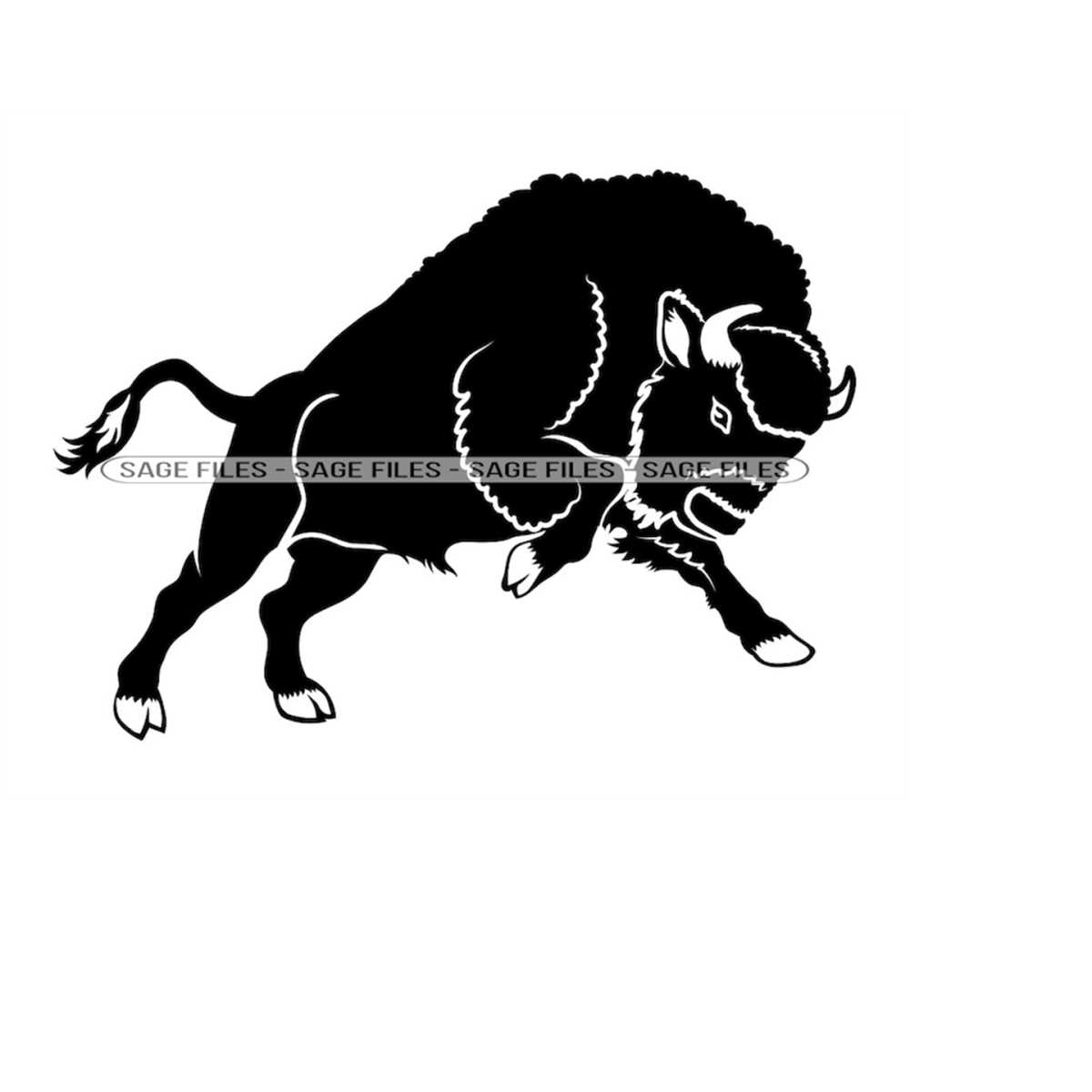 Bison 2 SVG, Bison Svg, Buffalo Svg, Bison Clipart, Bison Fi - Inspire ...