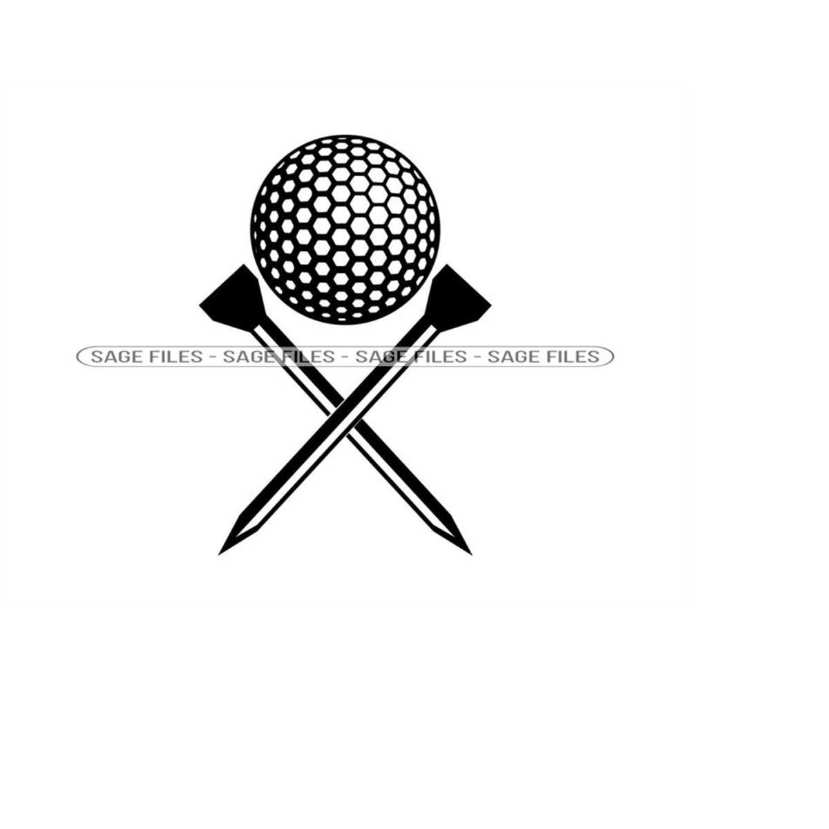 Golf Tee Logo SVG, Golf Tee Svg, Golf Ball Svg, Golf Svg, Go | Inspire ...
