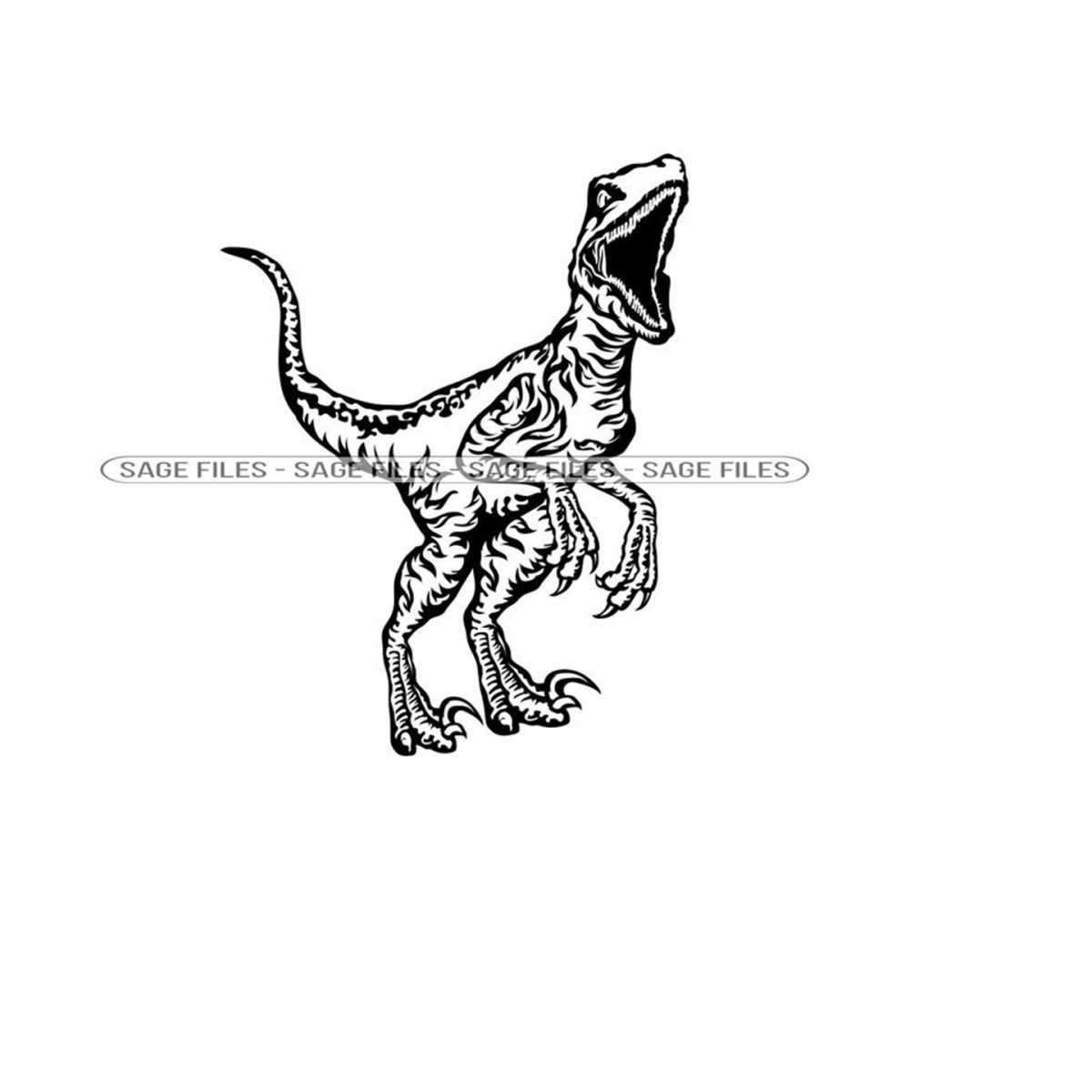 Raptor SVG, Dinosaur Svg, Raptor Clipart, Raptor Files for C - Inspire ...