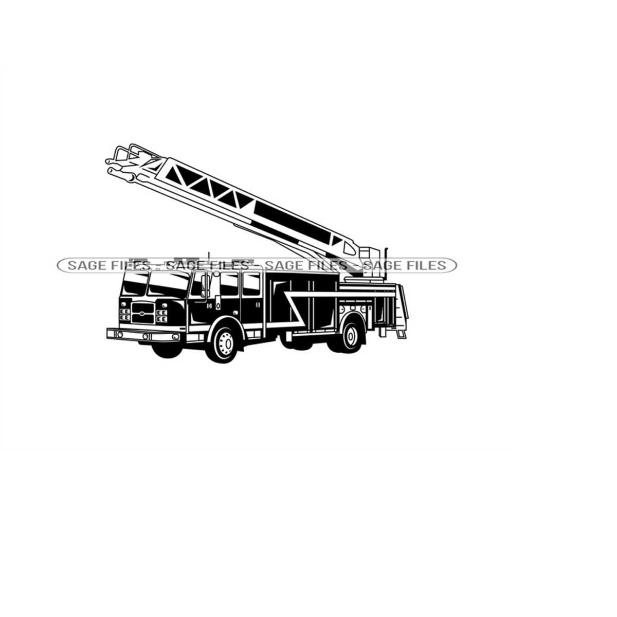 Fire Truck 7 Svg, Fire Truck Svg, Fire Enngine Svg, Fire Tru - Inspire ...