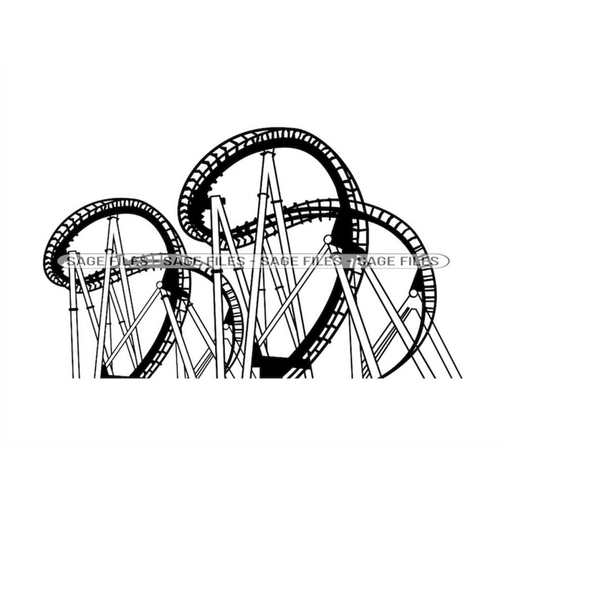 Roller Coaster 4 SVG, Roller Coaster Clipart, Roller Coaster | Inspire ...